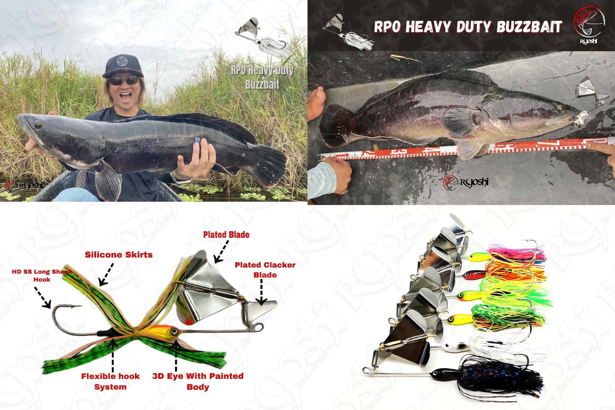 RPO heavy duty bass baits, Proven and tested to catch big tomans in th ...