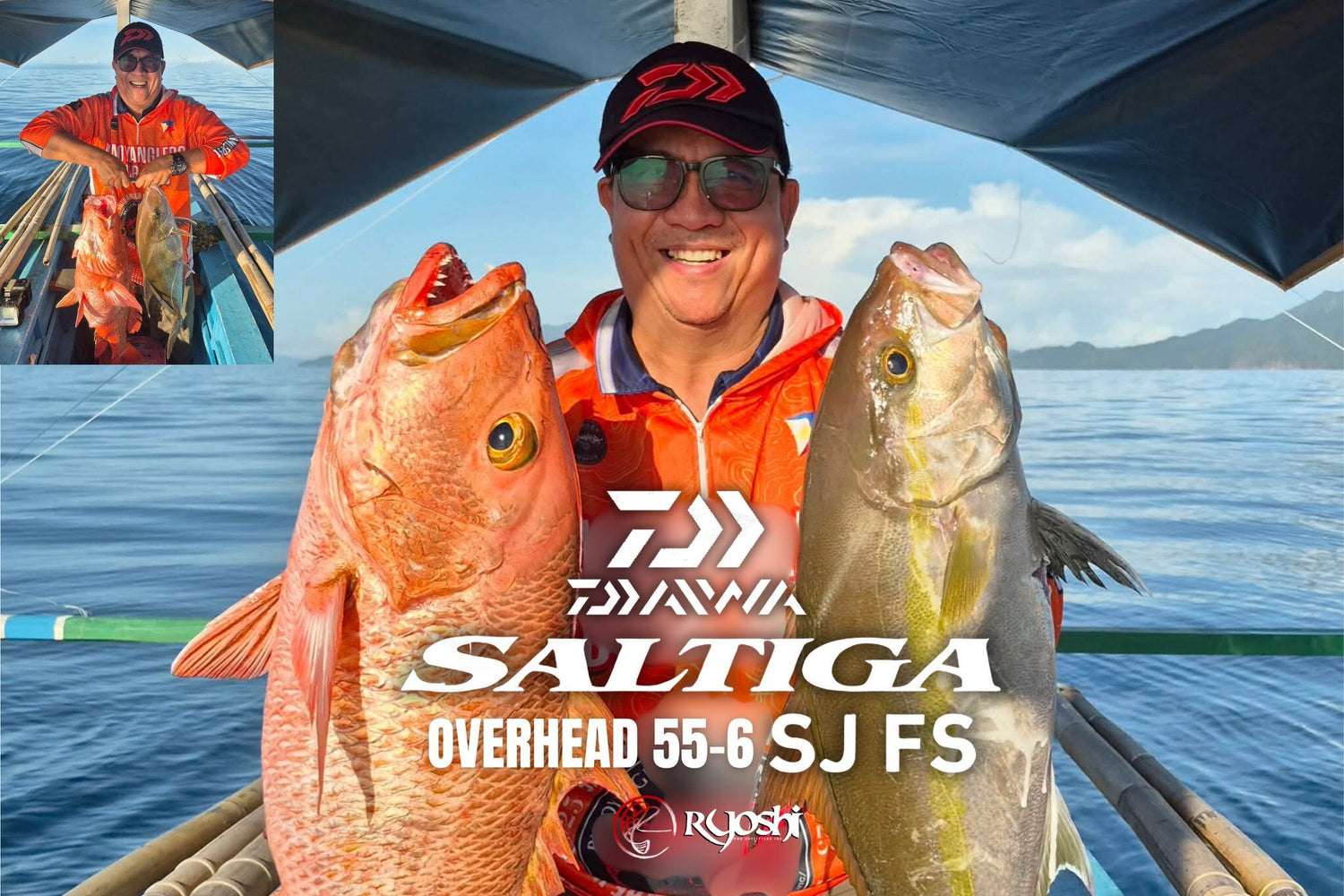 Double hookup of a dog tooth snapper (Pargo) and Amberjack for angler ...