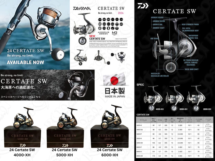 Daiwa 24 Certate SW (10/24) JDM Model – Ryoshipro
