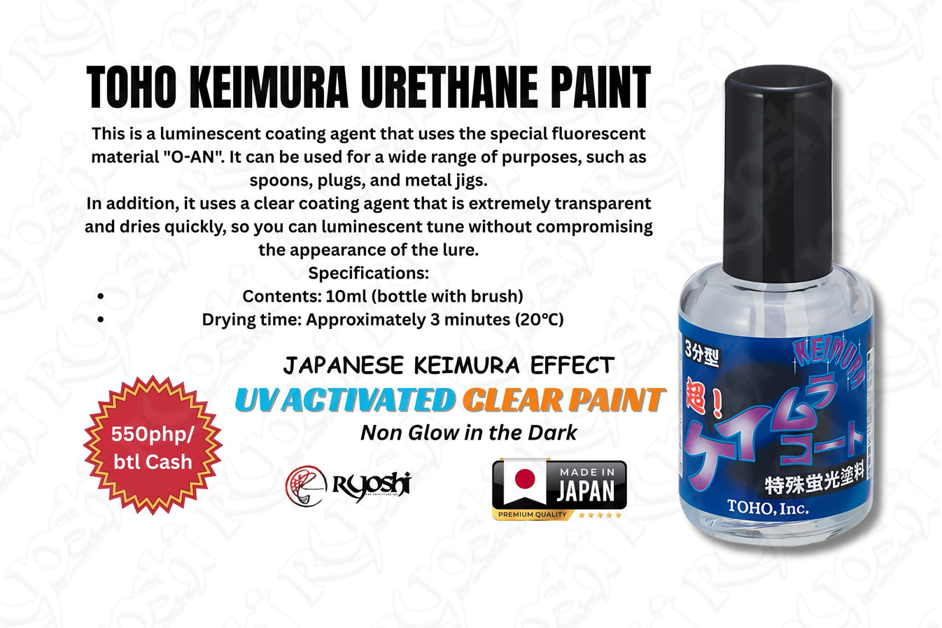 Toho Keimura Urethane UV Paint (8/25) – Ryoshipro