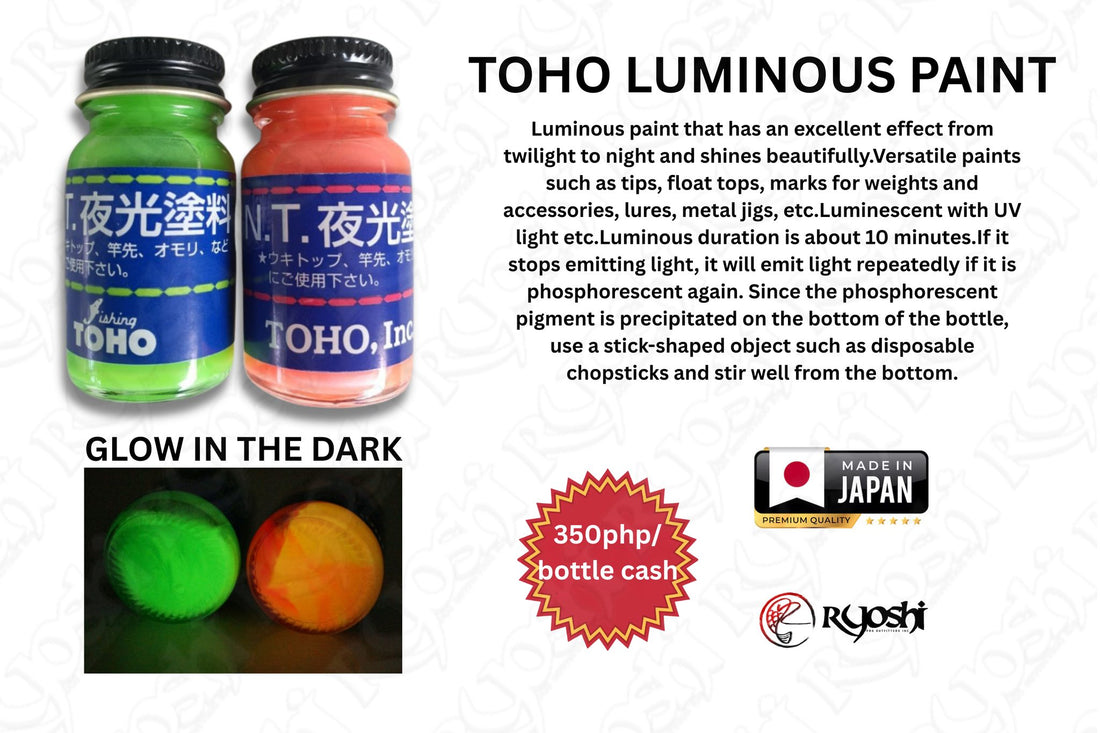 TOHO Luminous Paint Glow in the Dark JDM (8/25) – Ryoshipro
