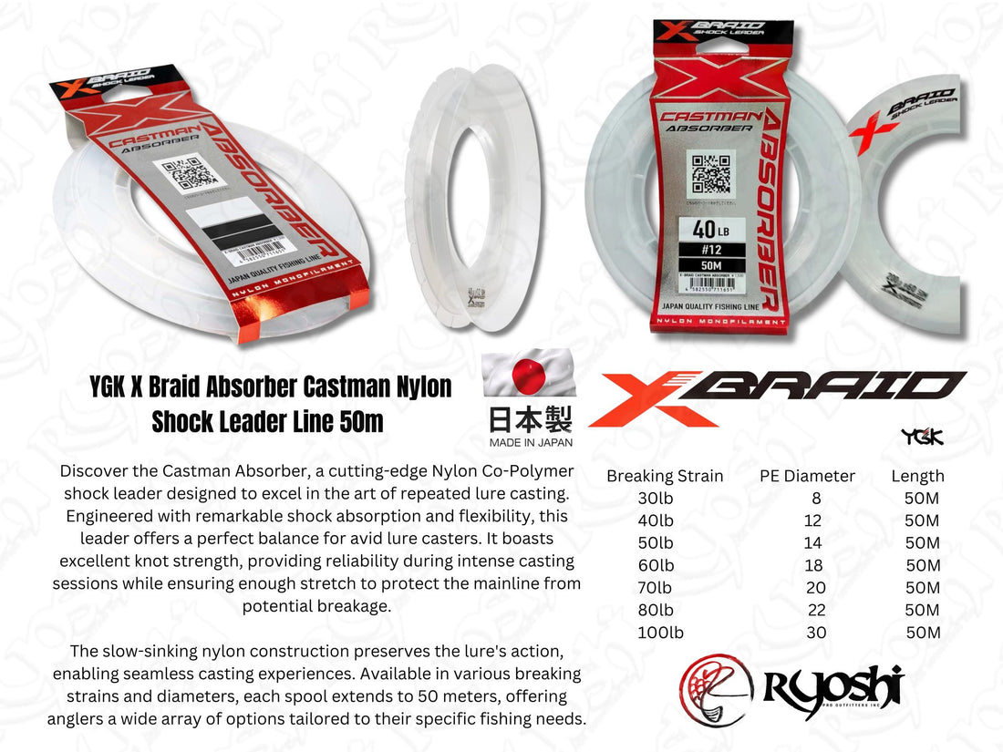 YGK XBraid CastMan Absorber – Ryoshipro