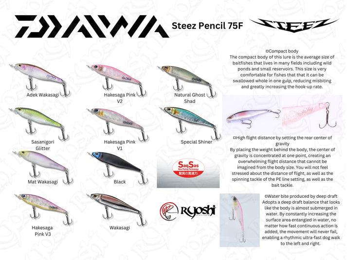 Daiwa Steez Pencil 75F – Ryoshipro